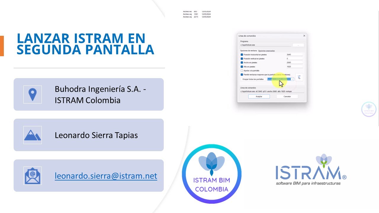 Lanzar ISTRAM en segunda pantalla - YouTube