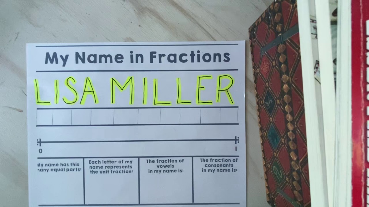 My name in Fractions - YouTube