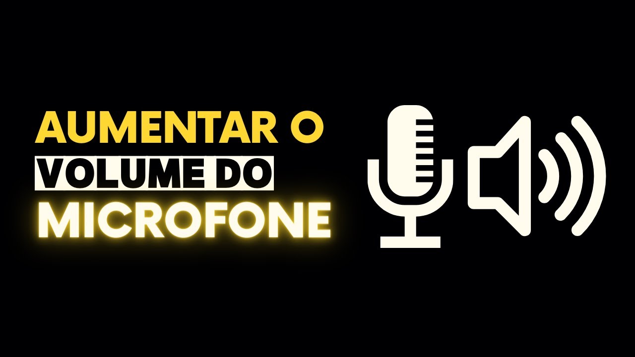 Como Aumentar o Volume Do Microfone No Windows - YouTube