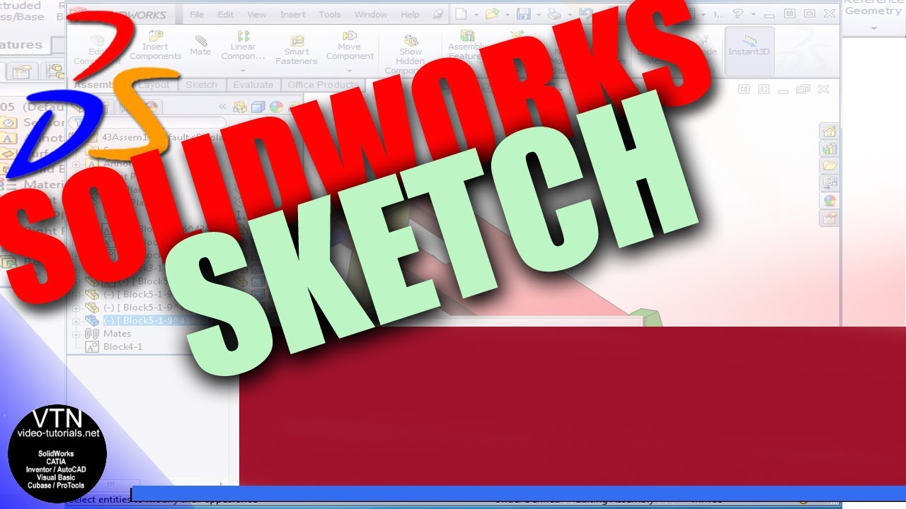 01 SOLIDWORKS tutorial sketch ( Interface ) - YouTube