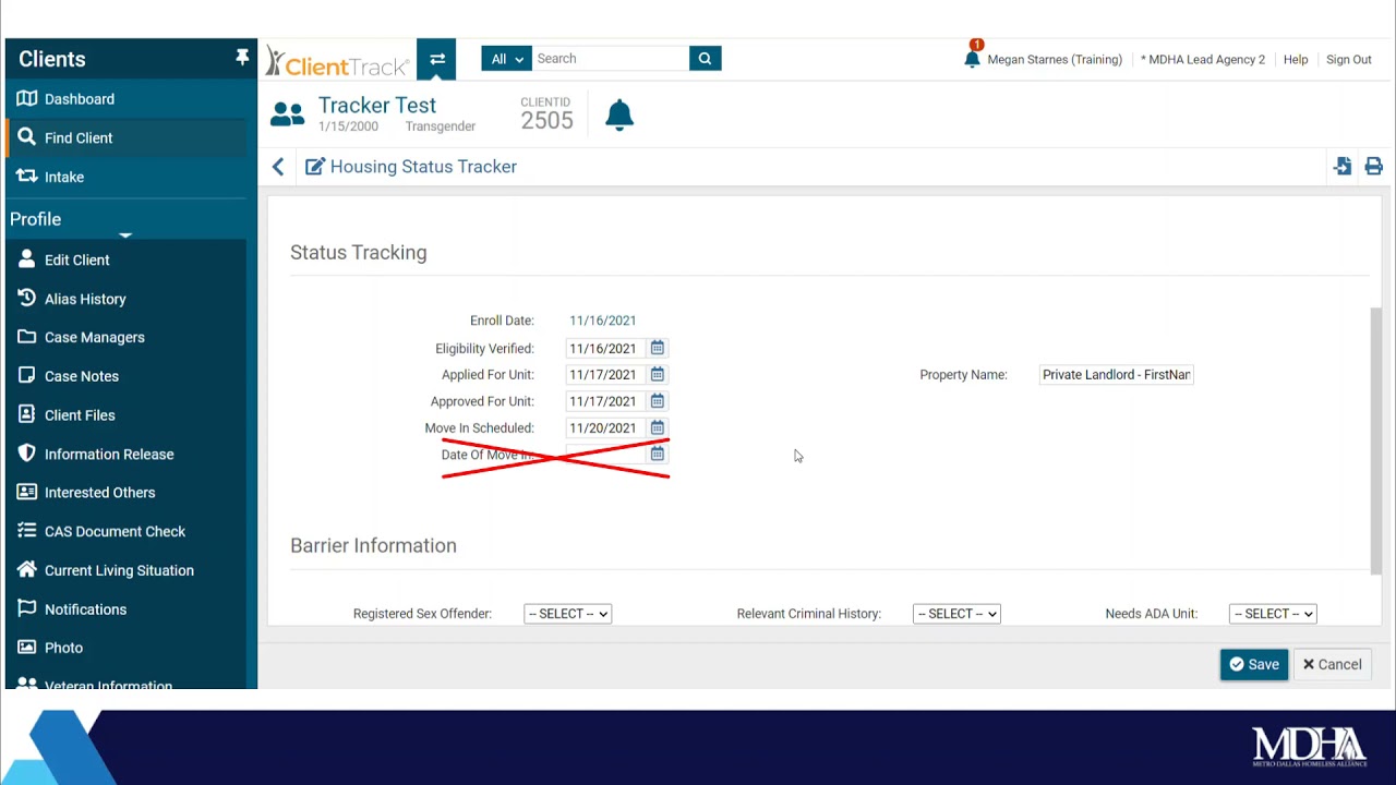Housing Status Tracking - YouTube