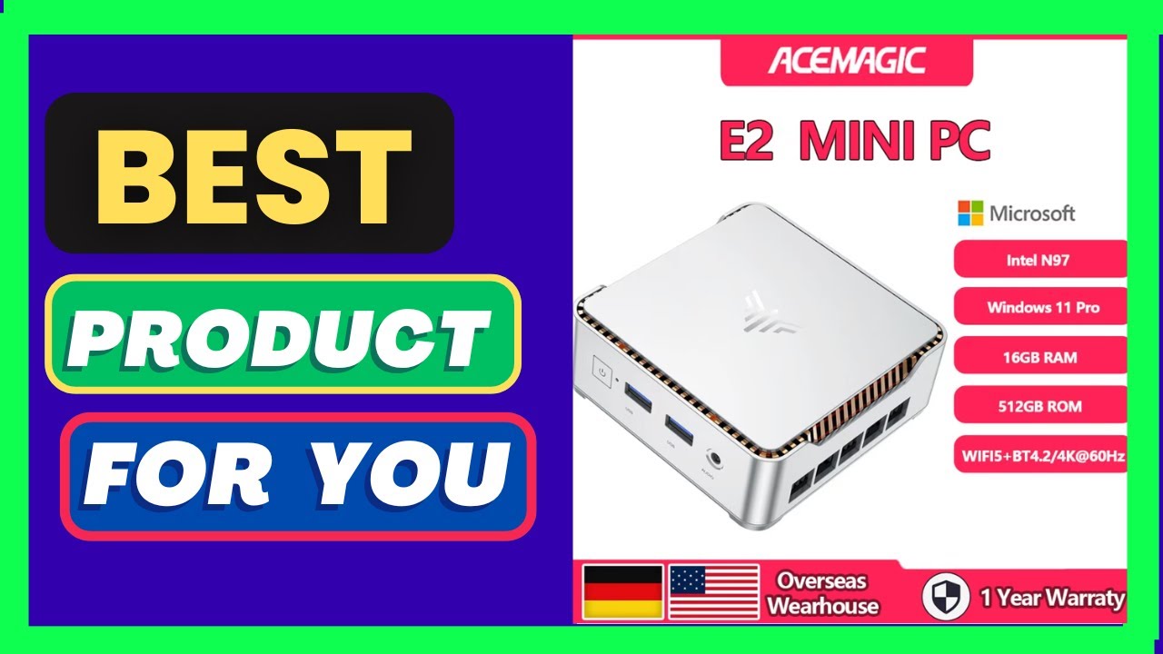 ACEMAGIC Mini PC E2 Mini Computer - YouTube