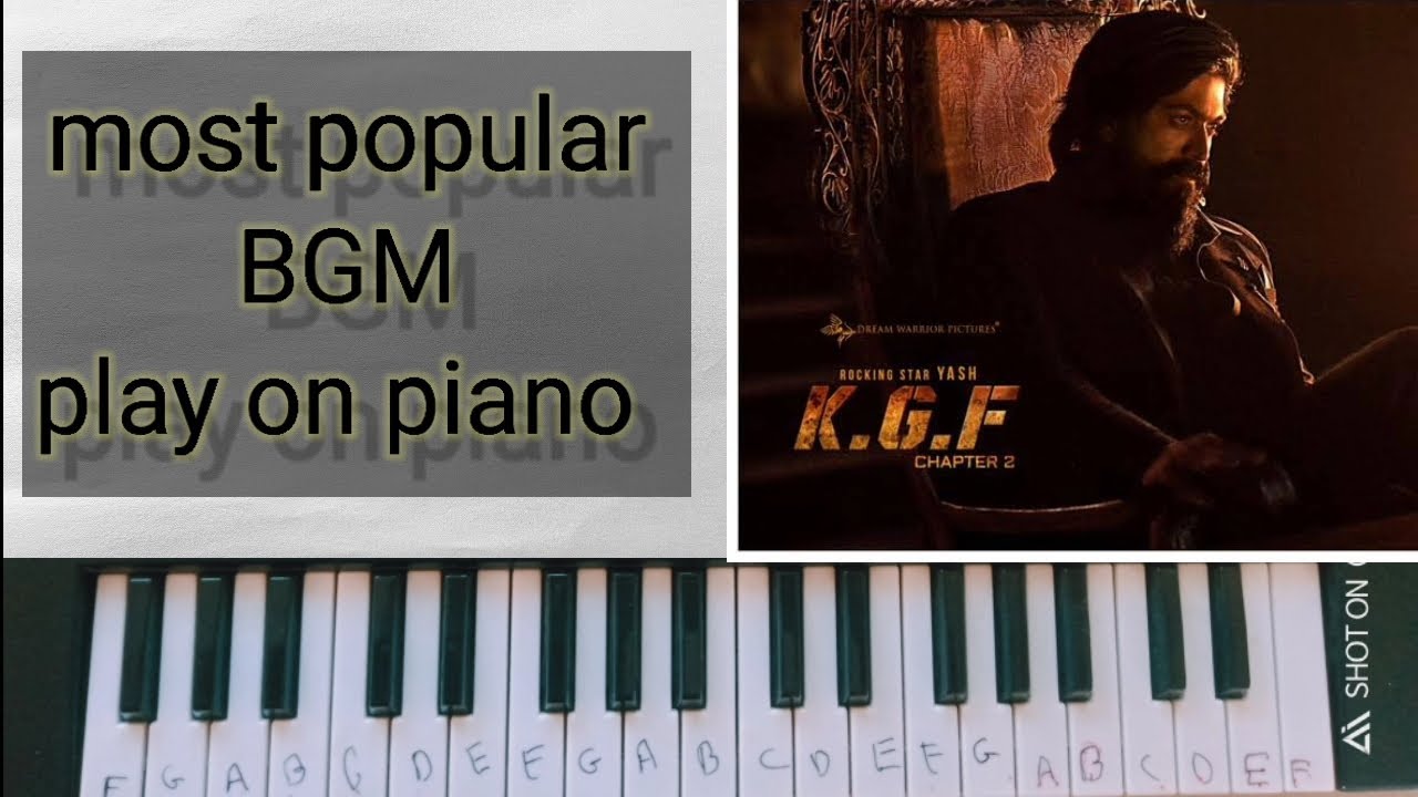 Most popular BGM play on piano 🔥🎹 ||KGF||Rocking star yash - YouTube