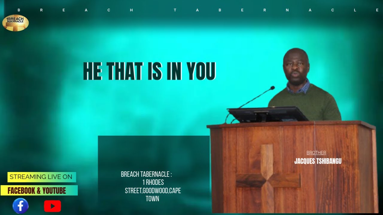HE THAT IS IN YOU PRECHED BY BROTHER JACQUES FRIDAY SERVICE LIVE - YouTube