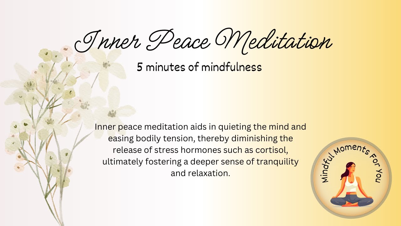 5 Minutes Guided Meditation for Inner Peace 🧘‍♂️#meditation, # ...