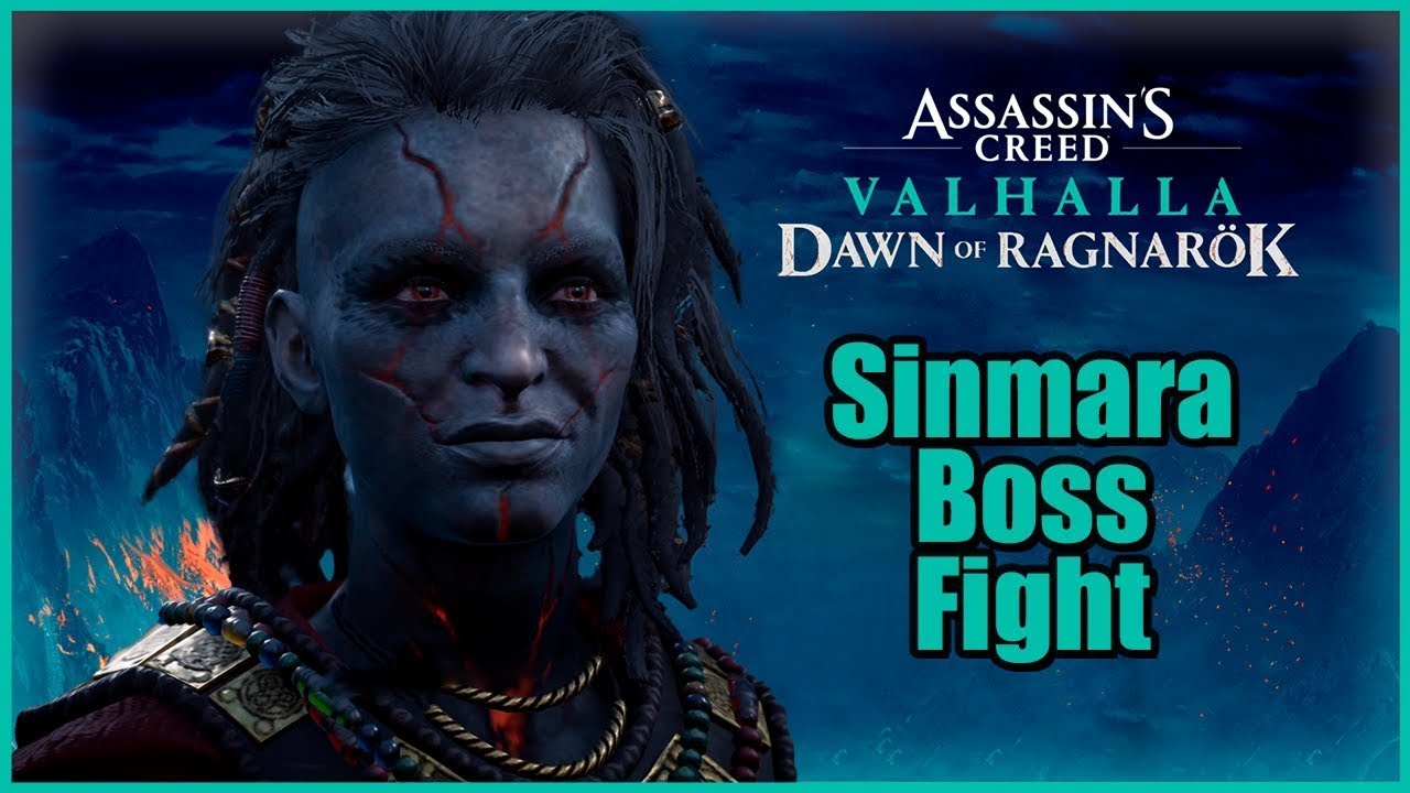 Sinmara Boss Fight | First Encounter | AC Valhalla | DLC Dawn Of ...
