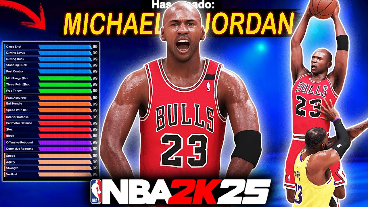 La BUILD de JORDAN está ROTA 😱 - Como CREAR a MICHAEL JORDAN en NBA ...