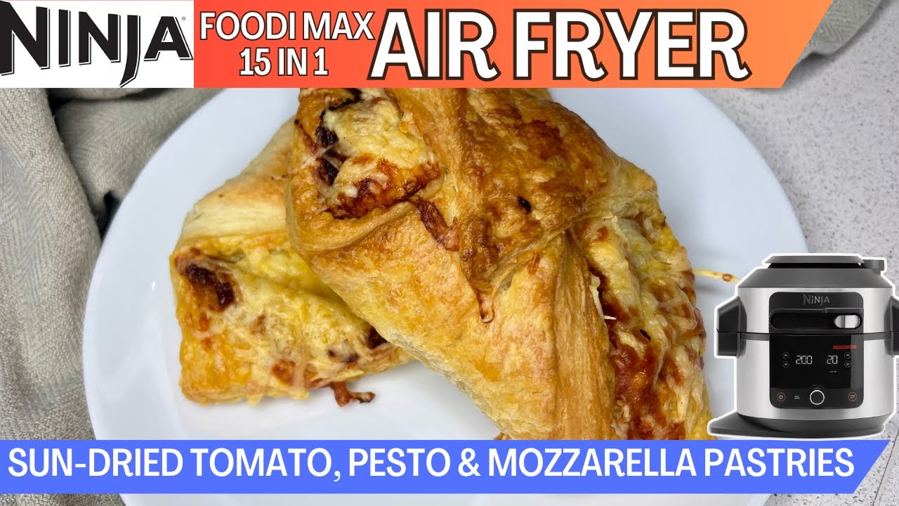 SUN-DRIED TOMATO, PESTO & MOZZARELLA PASTRIES *AIR FRYER* NINJA FOODI ...