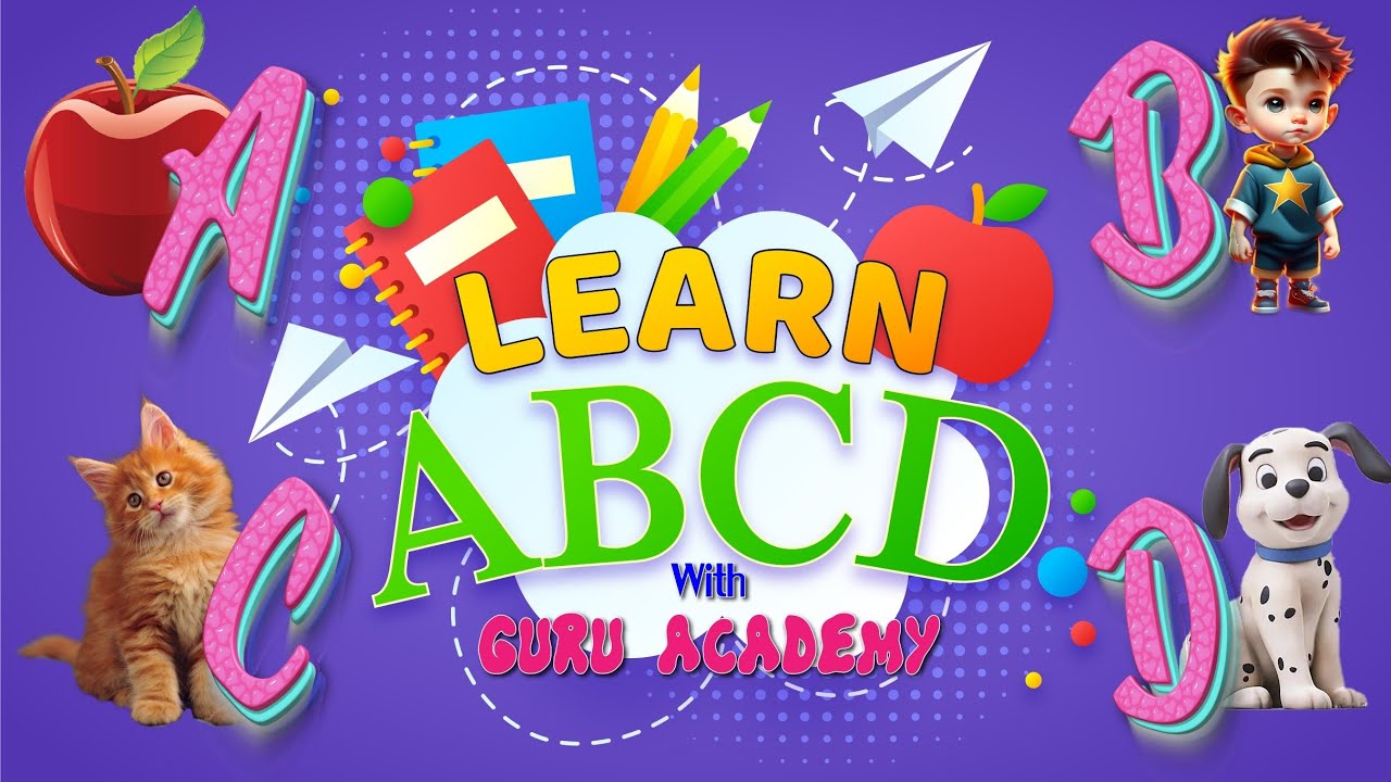 ABCD .A to Z Alphabet #Phonic Sound. Learn with pictures & sound for # ...