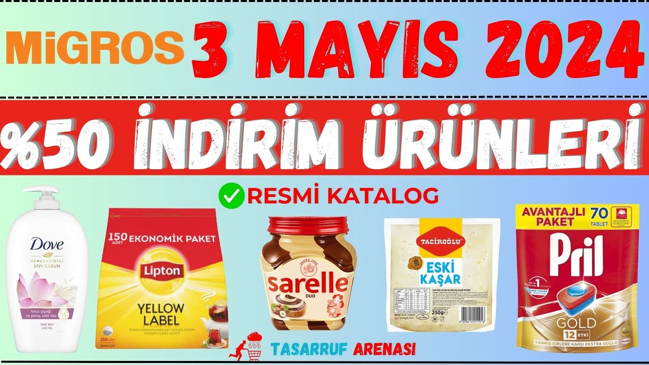 MİGROS Haftanın Fırsat İndirimleri🔥| %50 İndirim | RESMİ Katalog | 3 ...