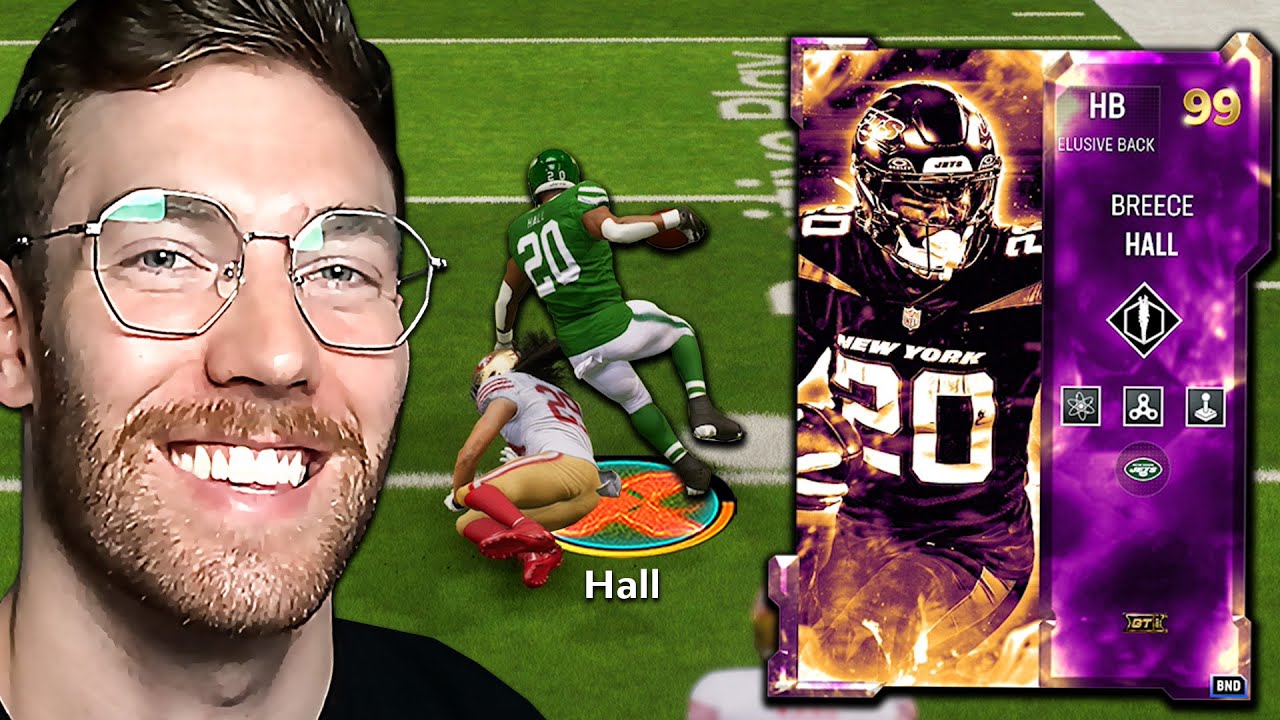Is Golden Ticket Breece Hall The Best RB In MUT? - YouTube