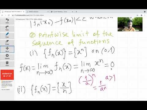 Real Analysis II Lecture32: 27.05.2021(Pointwise convergence of sequence of functions) - YouTube