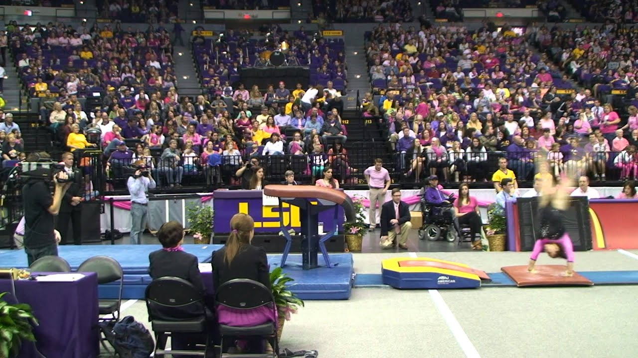 Alabama Gymnastics: Kayla Williams on the Vault at LSU - YouTube