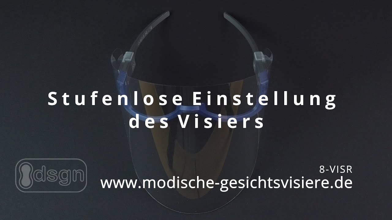 8 VISR - das modische Gesichtsvisier - Visier Einstellen - YouTube