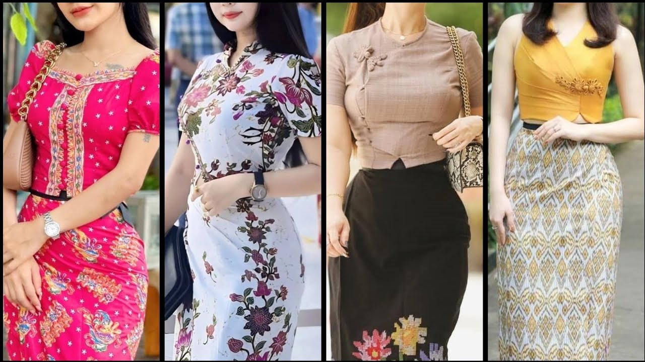 modern wear dresses collection of Myanmar and burmese looks so stunning ...