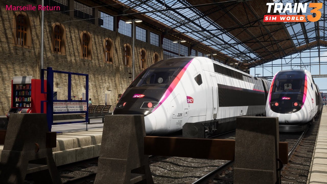 Marseille Return - LGV Méditerranée - TGV Duplex Series 200 - Train Sim ...