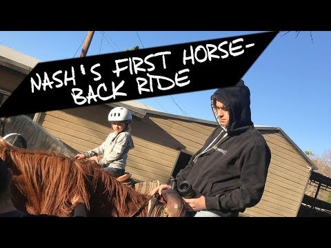 Nash's First Horse Back Ride - YouTube