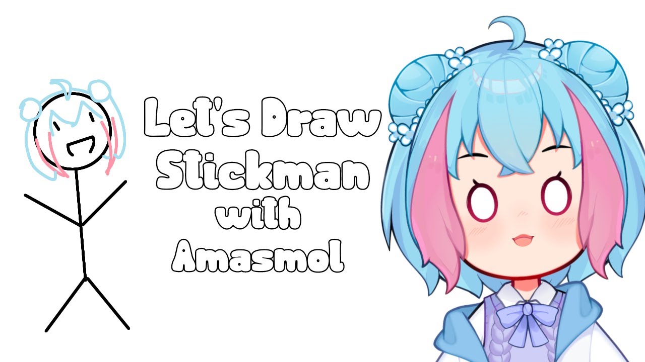 【#AmayaLive】Can Ama Draw Stickman?【Draw Stickman】 - YouTube