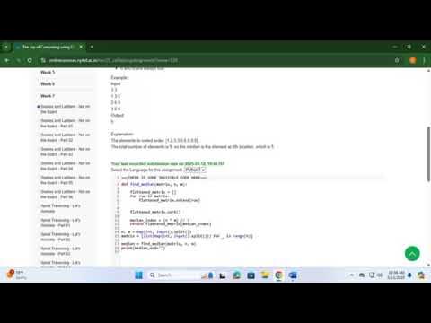 Week 7 Programming Assignment - YouTube