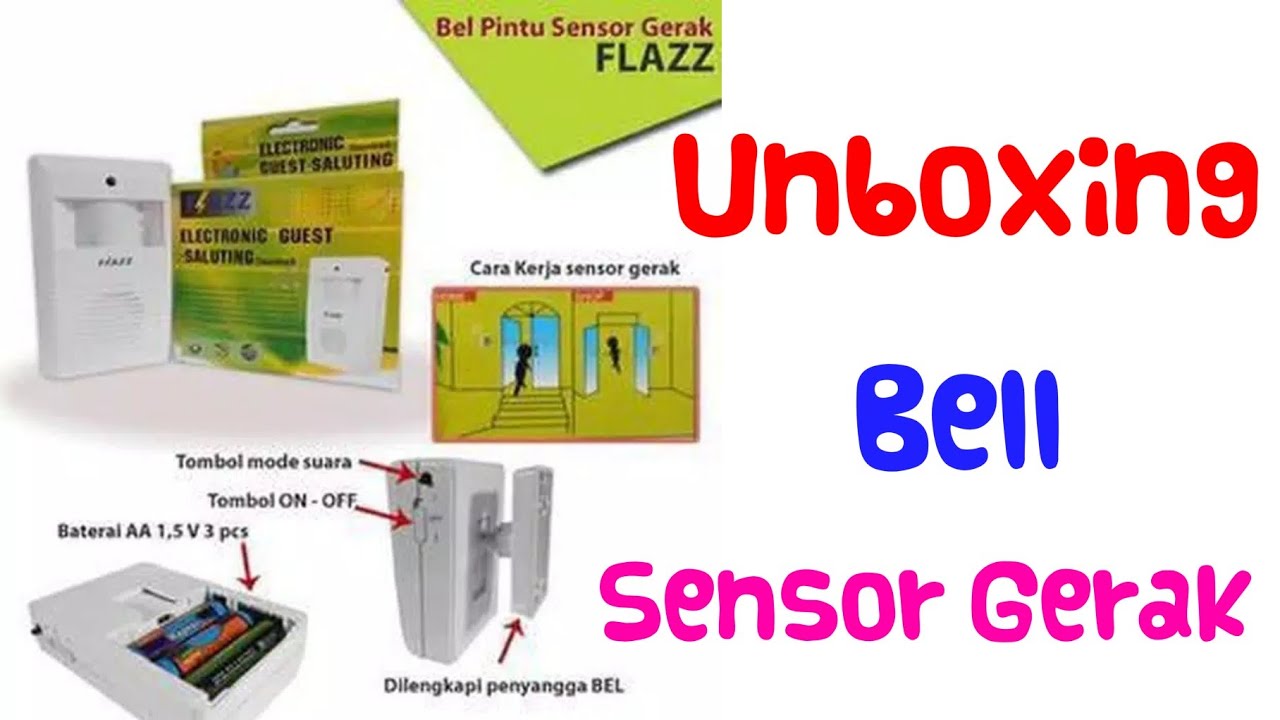 Unboxing Bell Sensor Gerak / Bell anti maling - YouTube
