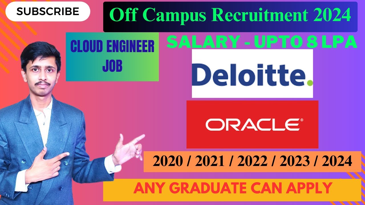 Deloitte Recruitment 2024 for Freshers | Oracle Recruitment 2024 ...