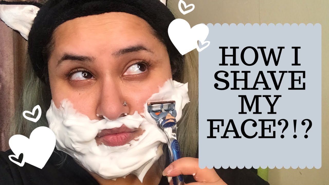 HOW I SHAVE MY FACE?!? | Nida Ahmed - YouTube