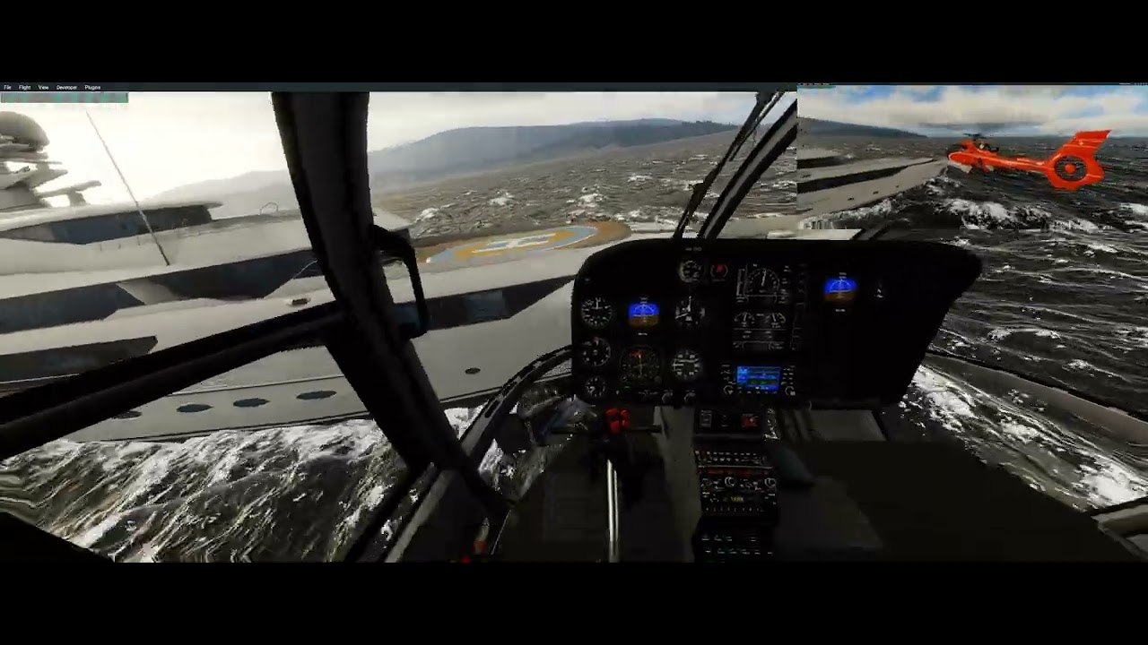 EC130 B4 Landing on a yacht - YouTube