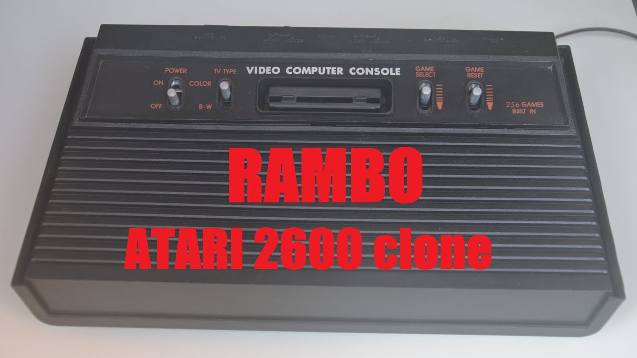 Rambo video computer console a Atari 2600 - darth vader clone renewal ...
