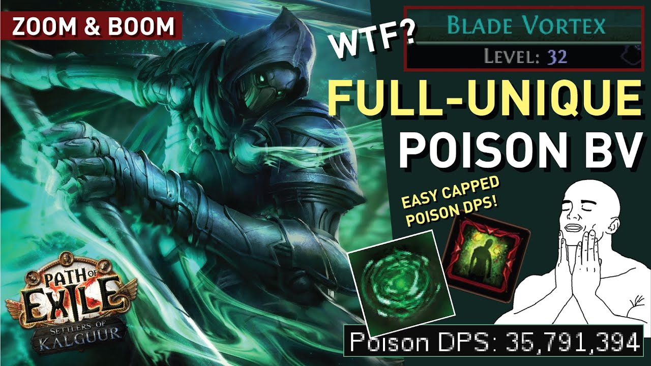 This【Full-Unique】Lv.32 Poison Blade Vortex set up can reach MAX DoT ...