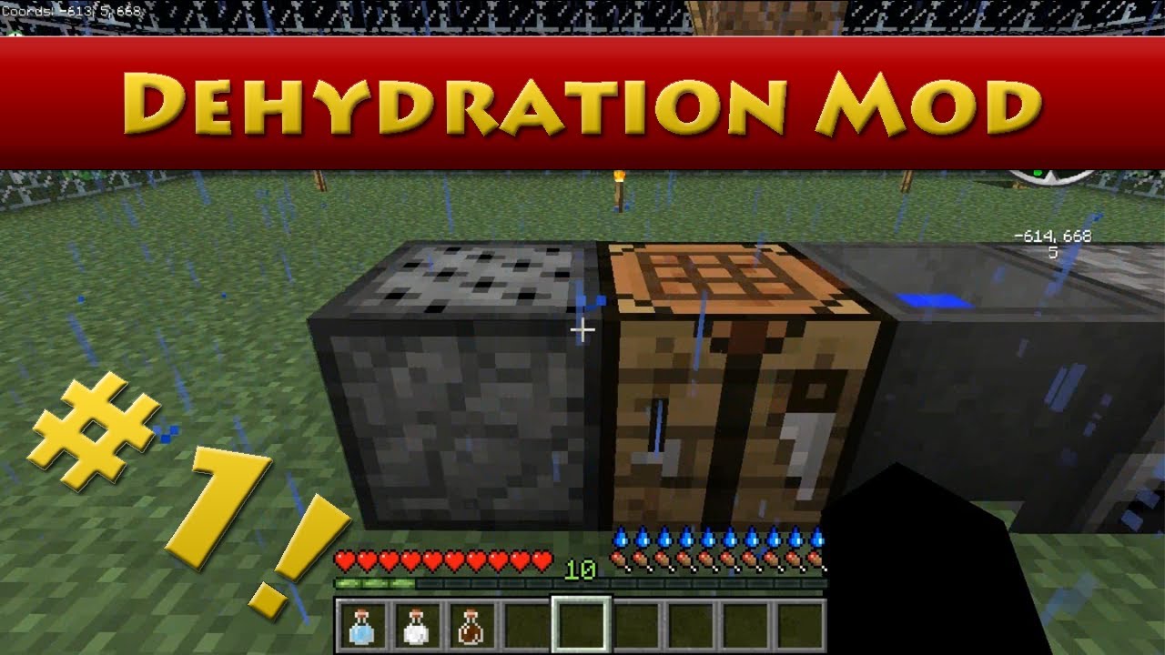 Minecraft Mod Review #1 - Dehydration Mod (HD) - YouTube