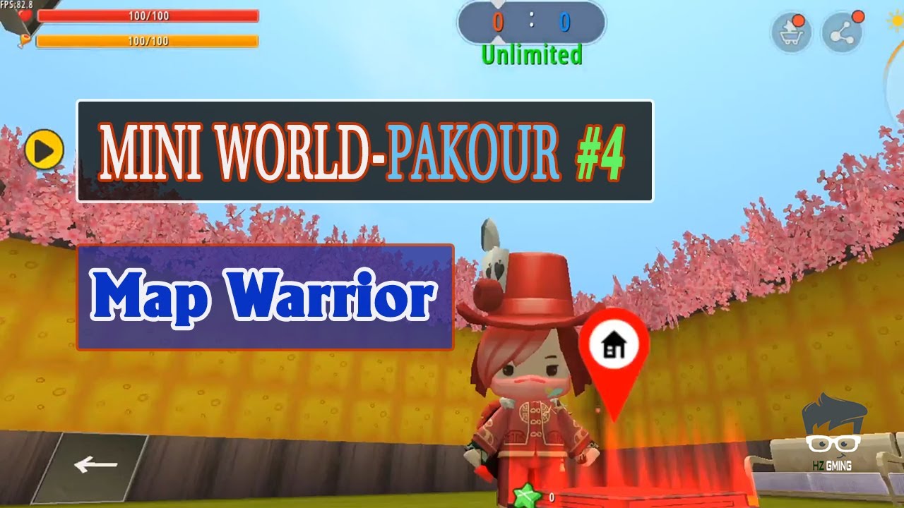 [Mini World] Parkour#4 - Map Warrior - Hz Gaming - YouTube