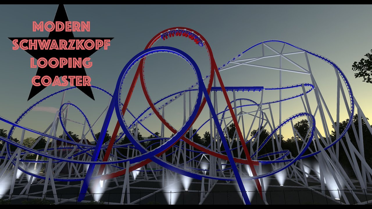 I made a modern Schwarzkopf Looping Coaster with intense positive G ...