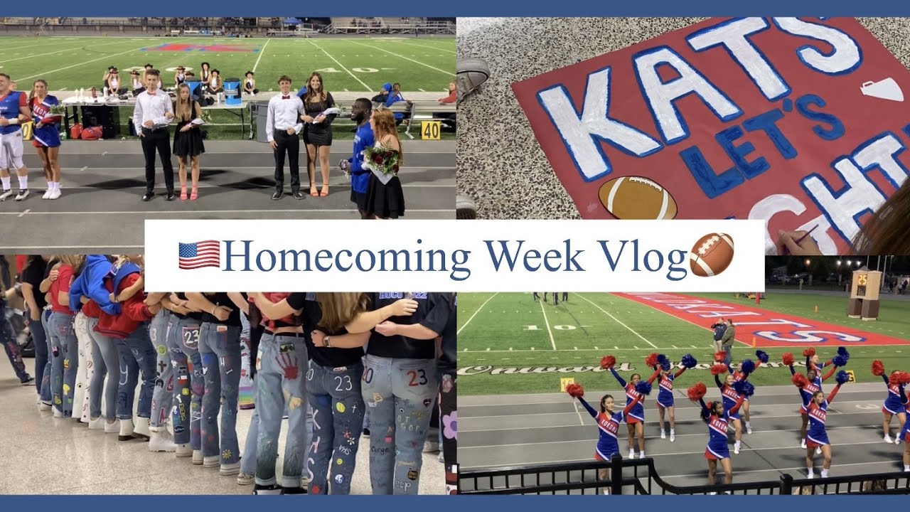 Eng) 🇺🇸Homecoming Week Vlog🏈 | 미국 하이틴 | 치어리딩📣🏟 | 미국 고등학교 홈커밍 브이로그 ...