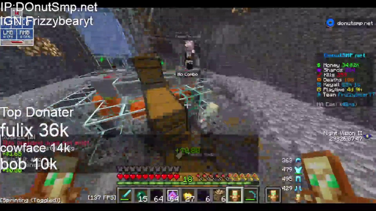 Donut SMP and East pvp tryna get ht3 - YouTube