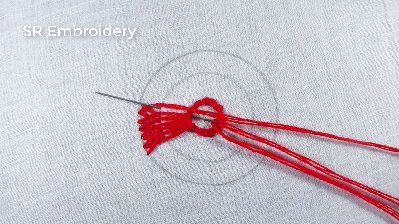 Amazing Circle Design Stitch, Hand Embroidery Circle Embroidery Stitch ...