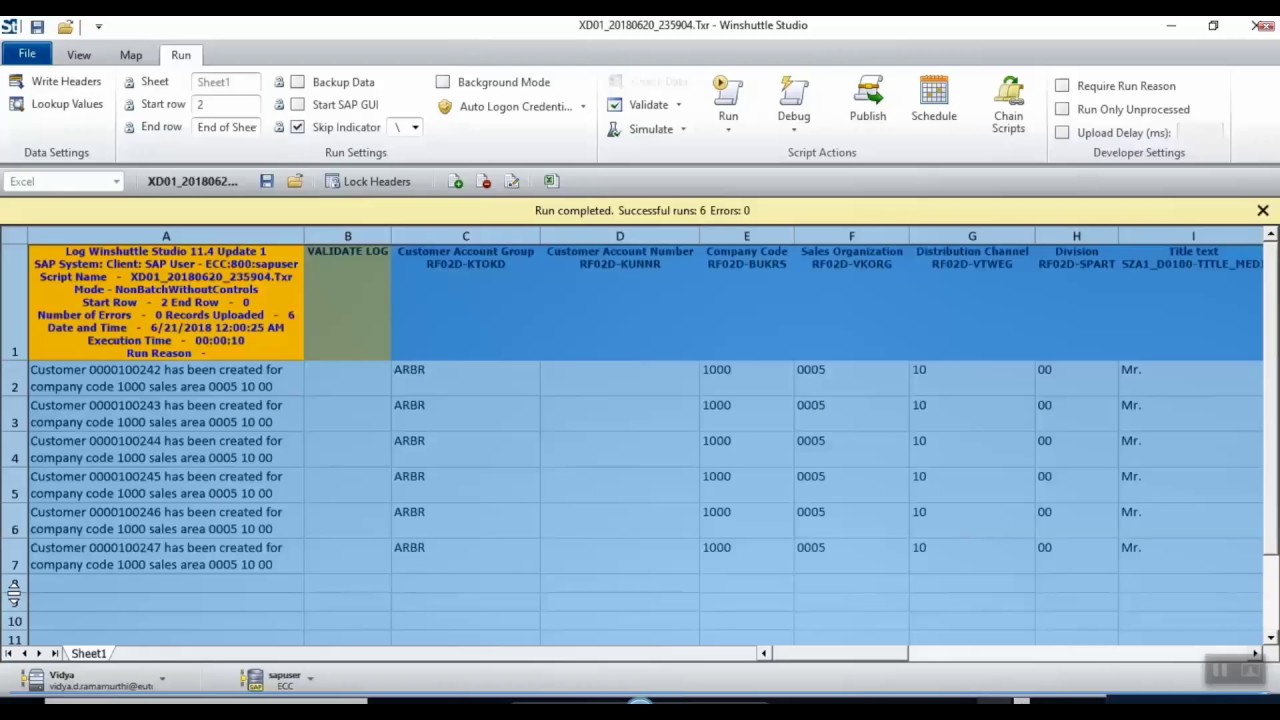 XD01 Winshuttle Demo - YouTube