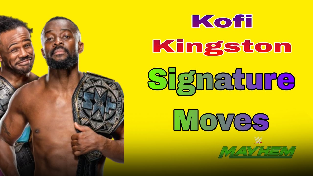 WWE Kofi Kingston Signature Moves 🔥 | SinghGamingilh - YouTube