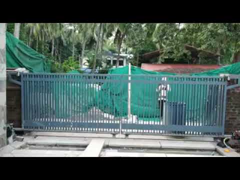 Double side sliding Gate Automation - YouTube