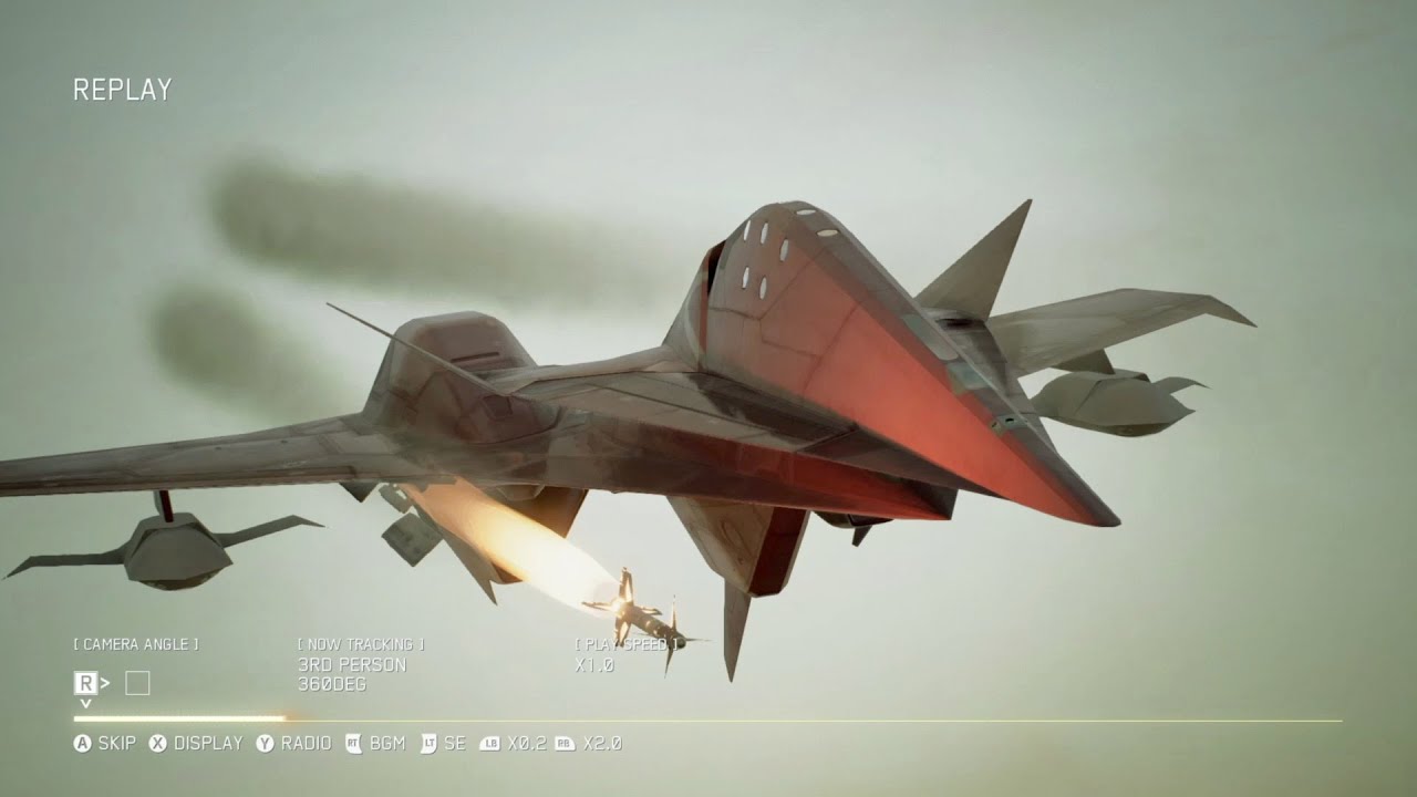 ACE COMBAT™ 7 walkthrough, MISSION 4: Rescue, flying ADF-11F Raven, with UAV's - YouTube