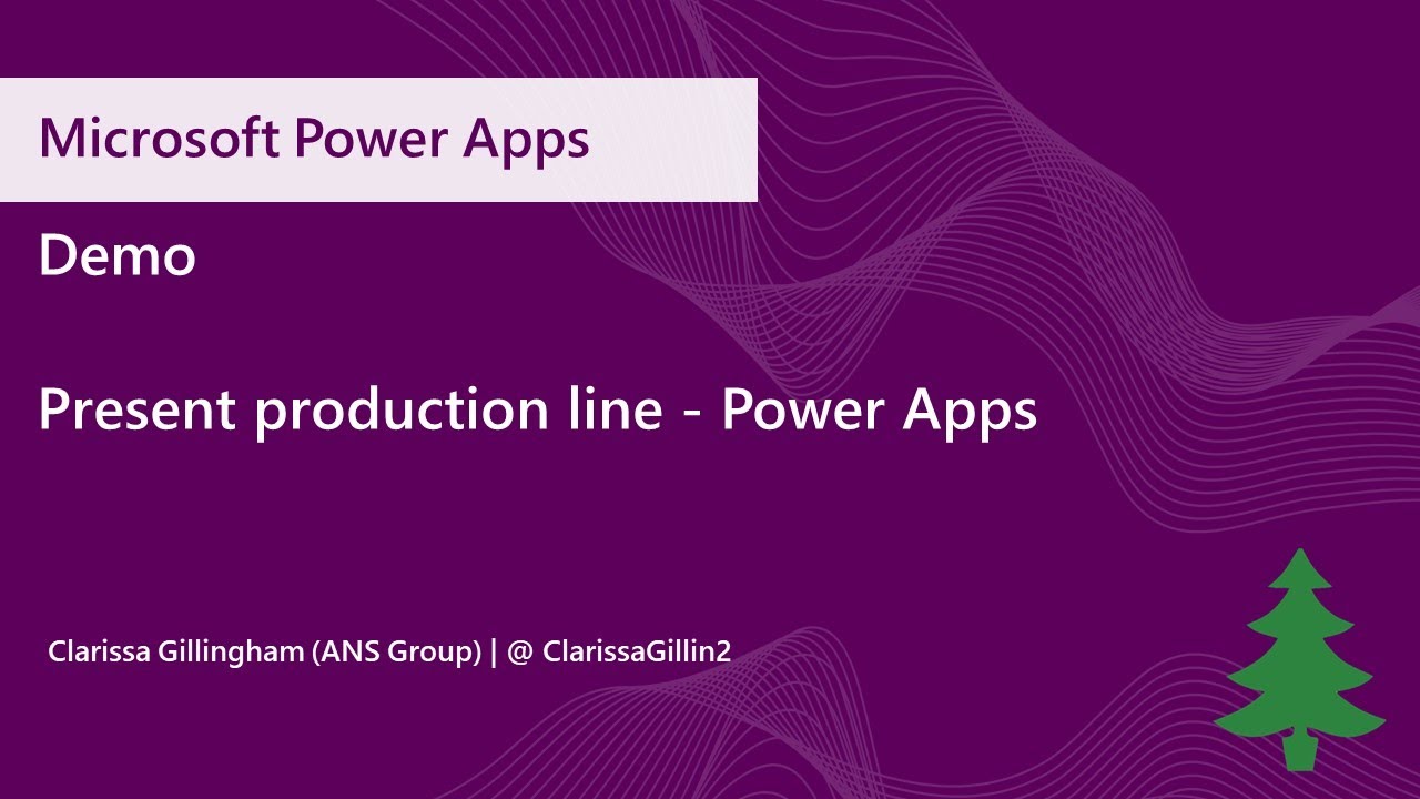 Demo: Power Apps present production line - YouTube