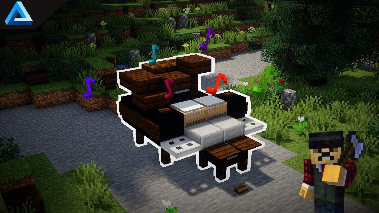 Minecraft » SIMPLE Grand Piano | How to build! - YouTube