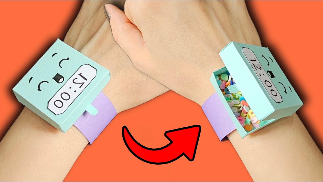 How to make easy paper watch || Box paper Watch || Paper watch || DIY ...