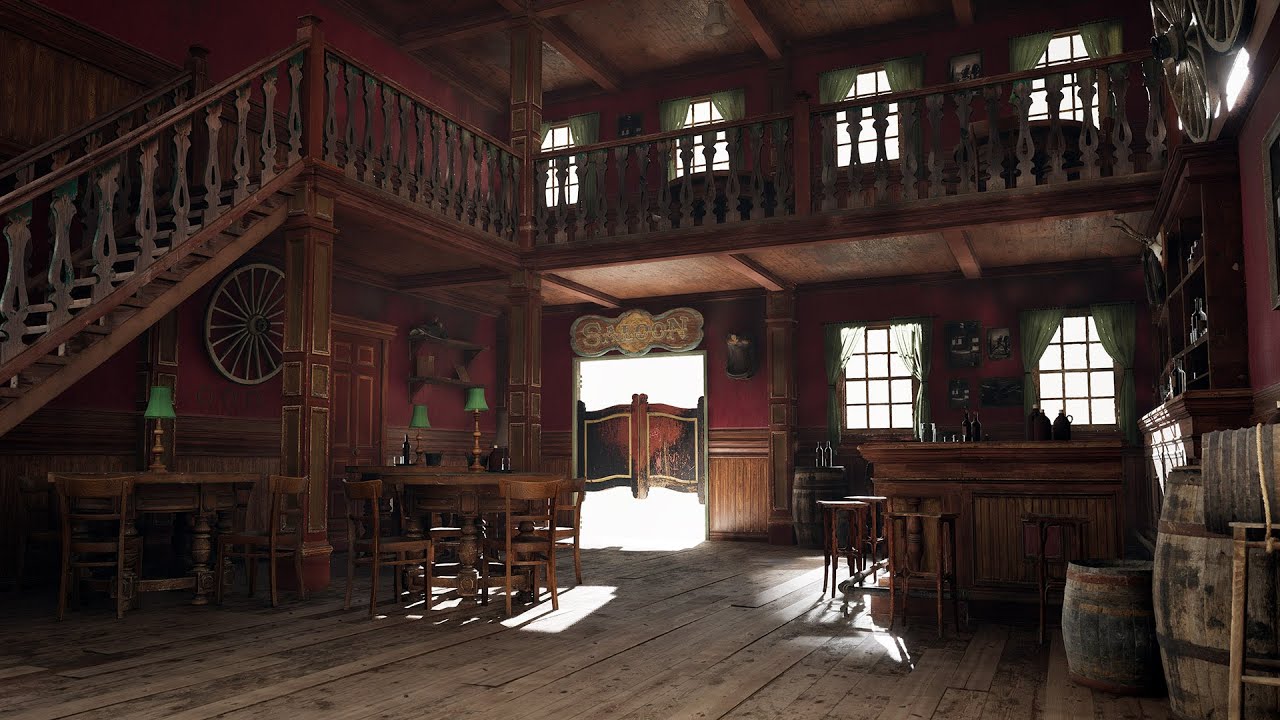 Step into the Wild West | Saloon Interior by Quixel Megascans - YouTube