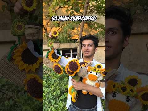 How many Sunflowers are too many Sunflowers? Unlimited #Crochet #sunflowers #crochetartist #shorts