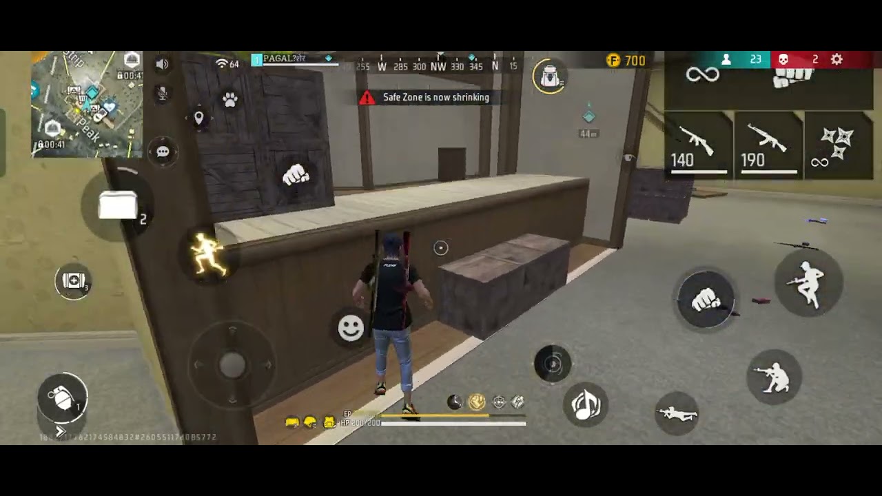 free fire is best game solo vs squad gameplay - YouTube