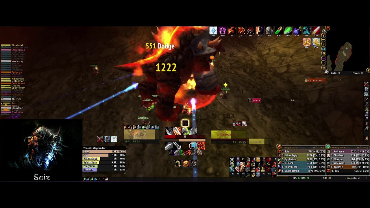 Molten Core - Magmadar. 2H Fury Warrior Slam spec. World of Warcraft ...