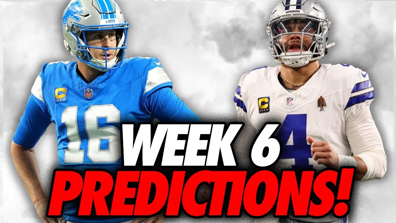 NFL Week 6 Predictions for EVERY GAME!! | NFL Week 6 Preview - YouTube