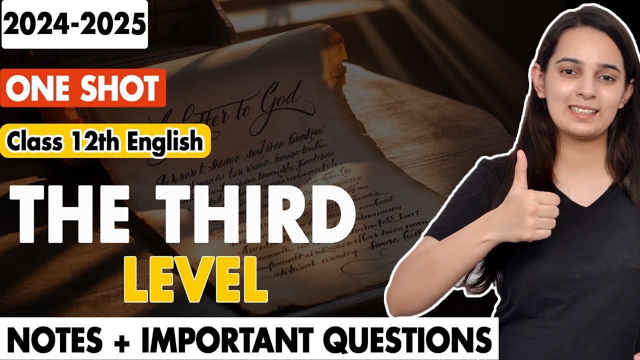 The Third Level Class 12 in Hindi | The Third Level Class 12 English Vistas Chapter 1 - YouTube