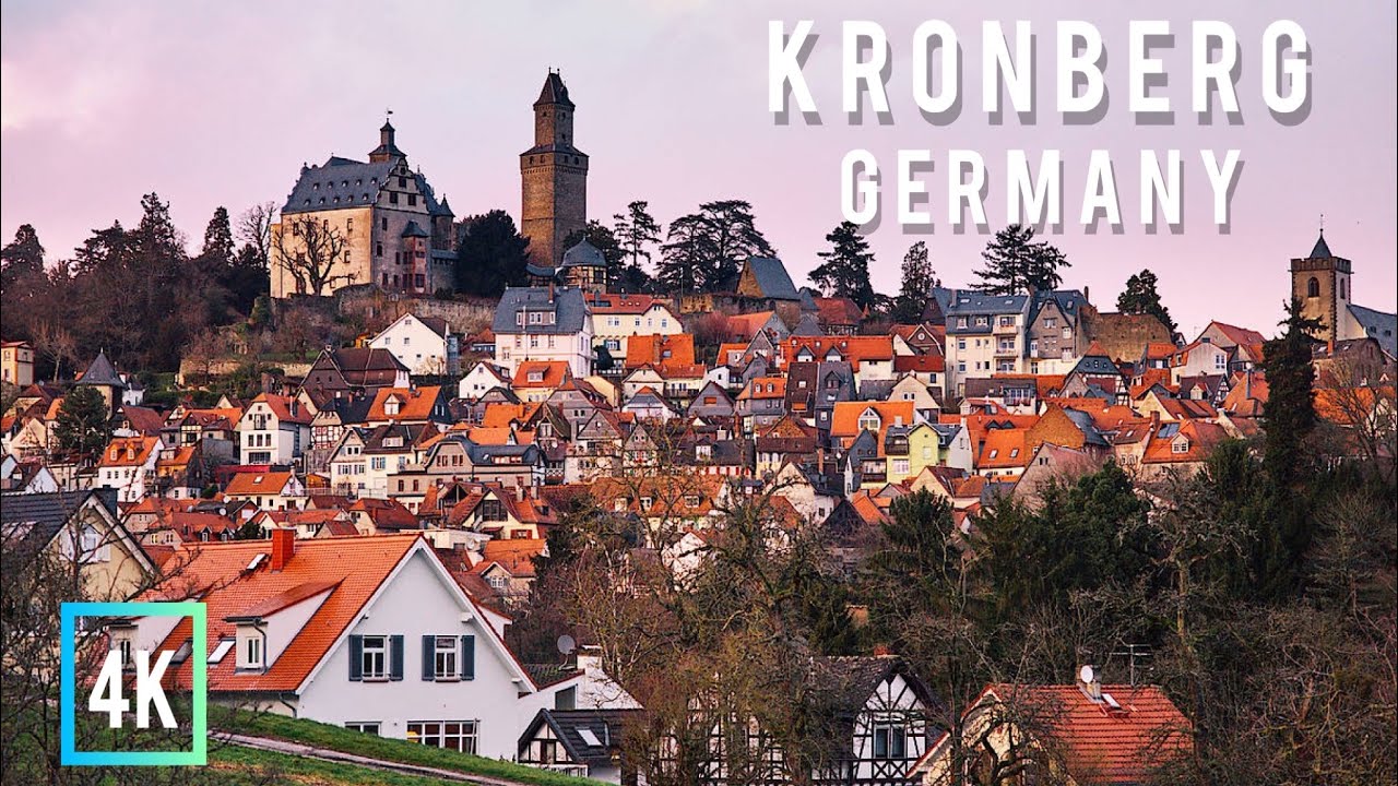 Walking with me in a beautiful old city in Germany🇩🇪|Kronberg in Taunus ...