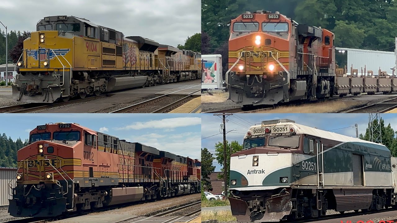 Centralia, Washington Trains! - YouTube